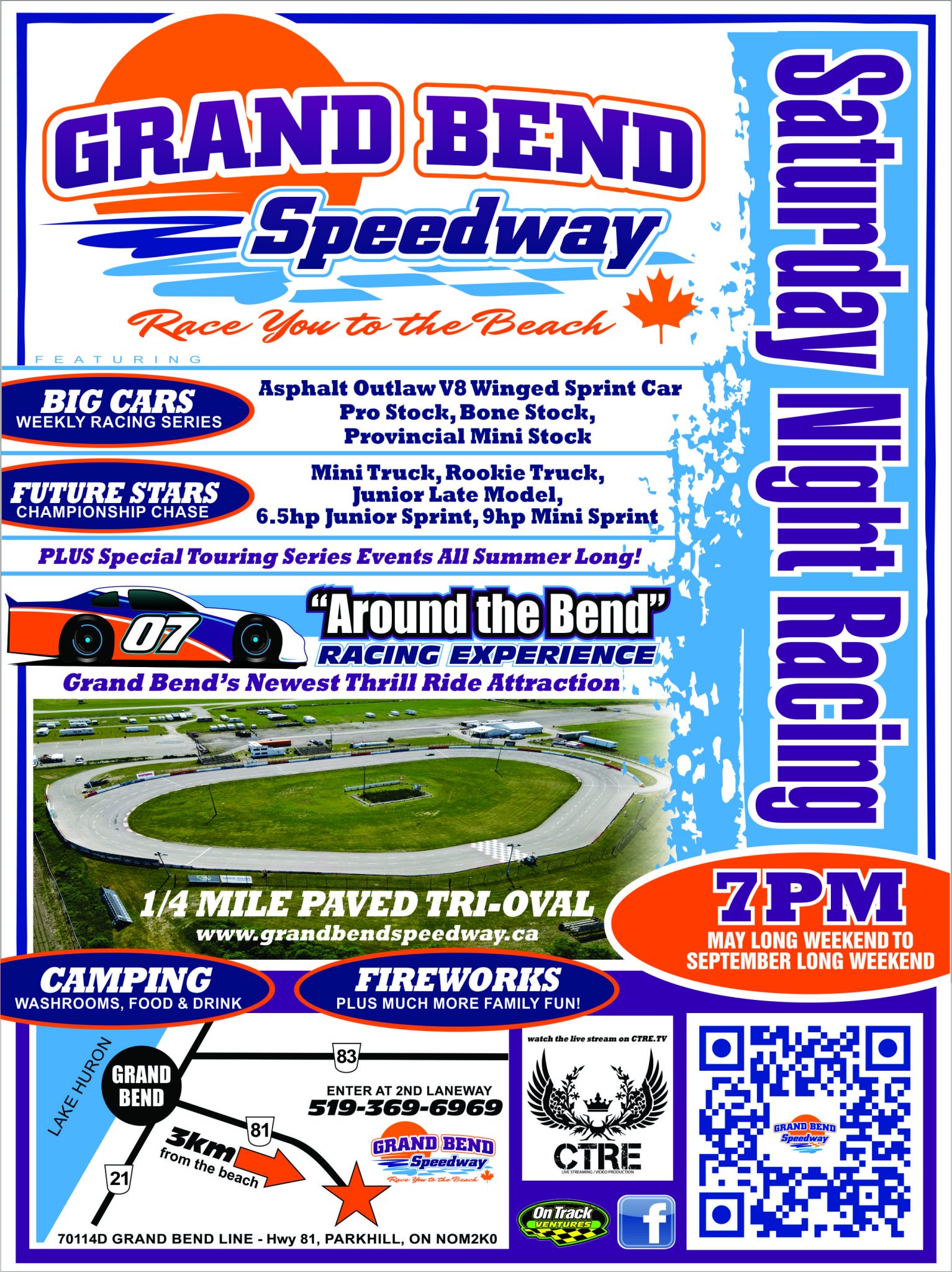 “AROUND THE BEND” Racing Experience and Rides – Grand Bend Speedway